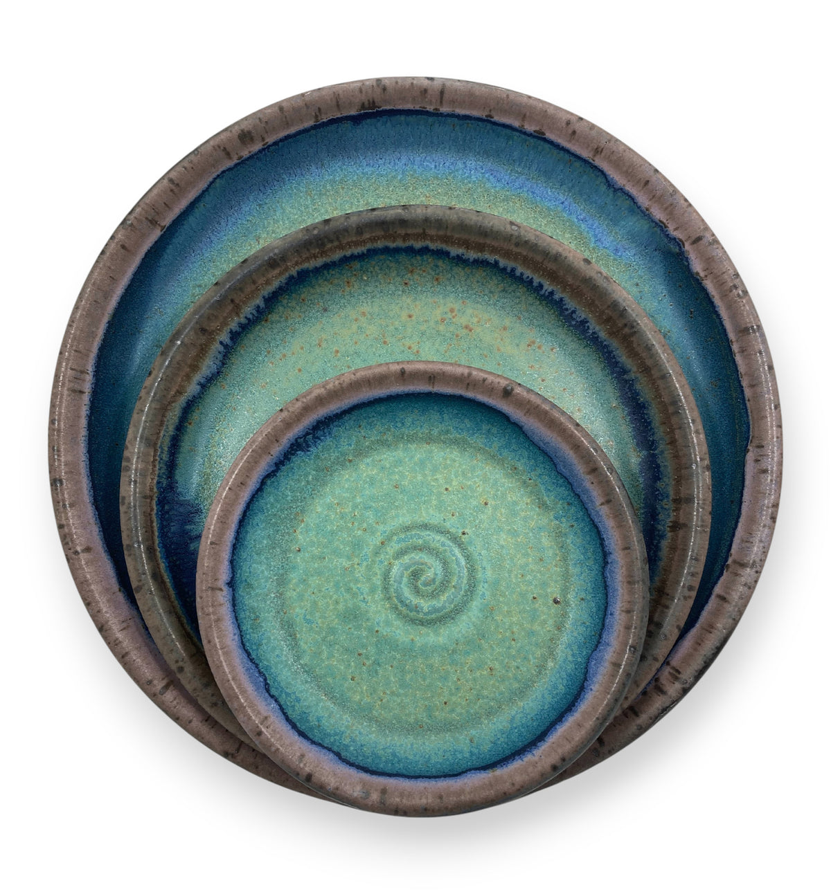 Turquoise & Lavender Dinnerware Plates — Cedar Creek Gallery